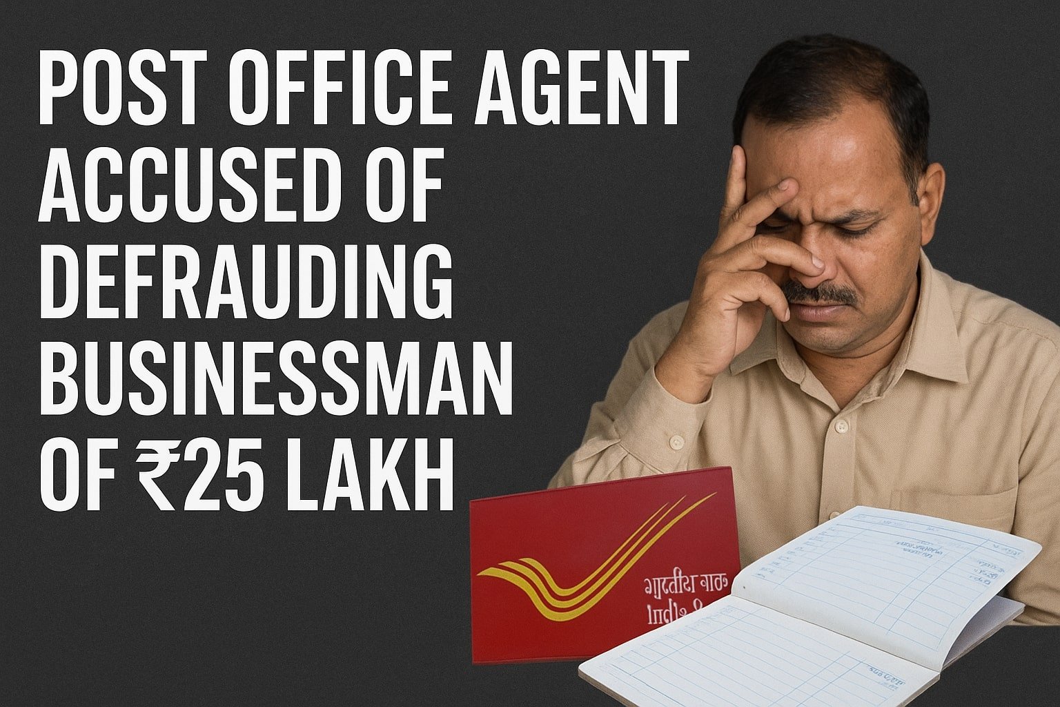 Post Office Agent Accused of Defrauding Businessman of ₹25 Lakh - The420.in